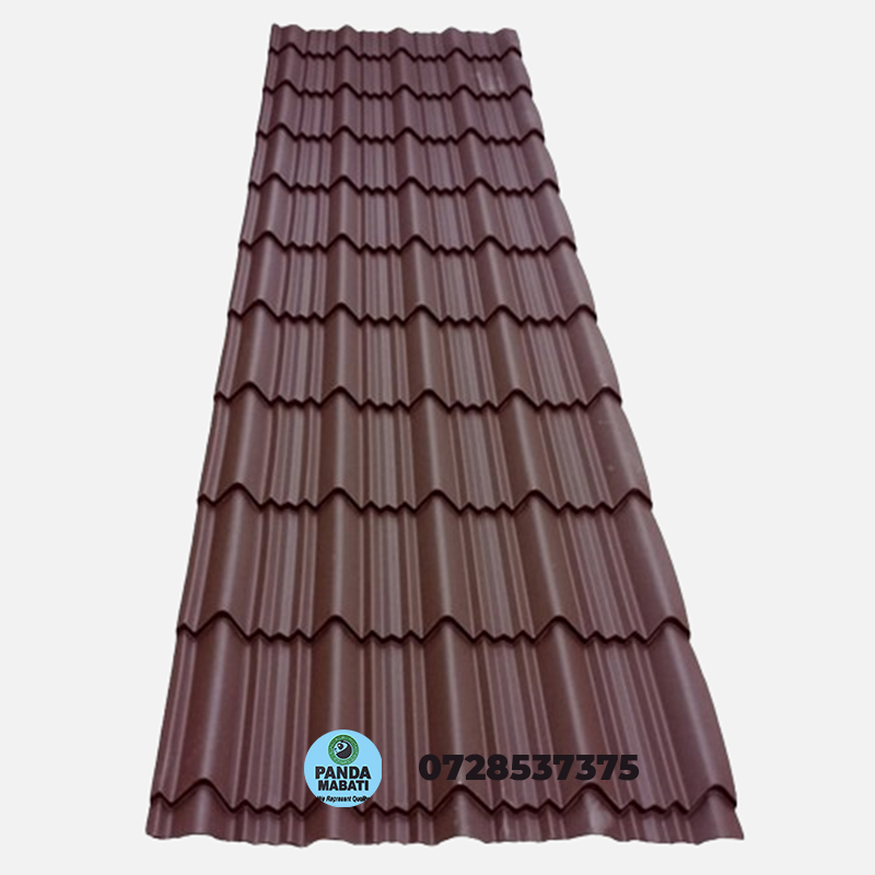 Glazed Tile Maroon 30G Gloss - Panda Mabati Profiles